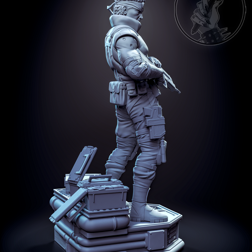🐍 Solid Snake・ STL File for ・Cults