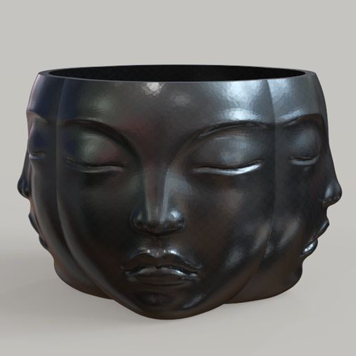 🪴 MULTI-FACE PLANTER POT・ 3D File for 3D printing・Cults