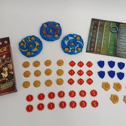 3D print Keyforge Key Token - Multipart V3・Cults