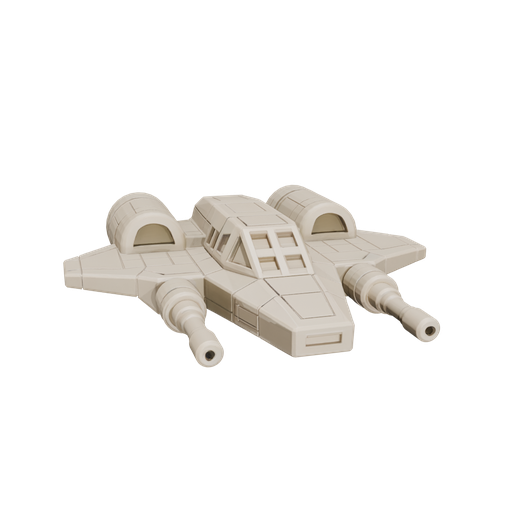 🚀 Starfighter Spaceship – 3D Printable Sci-Fi STL + Textured GLB ...
