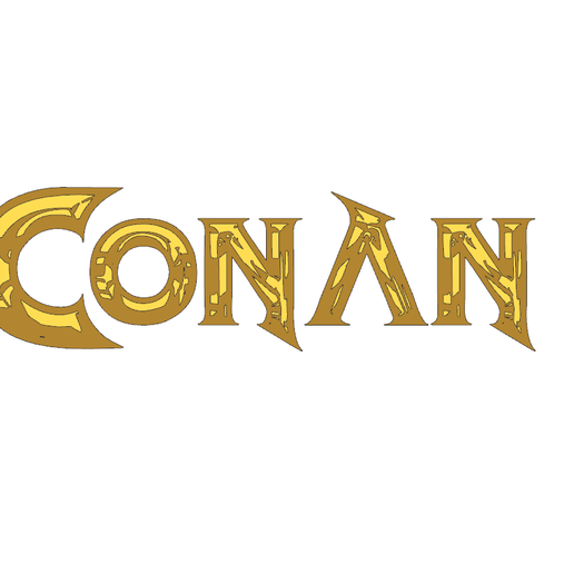 🔢 Letters and Numbers CONAN THE BARBARIAN | Logo・ STL File for ・Cults