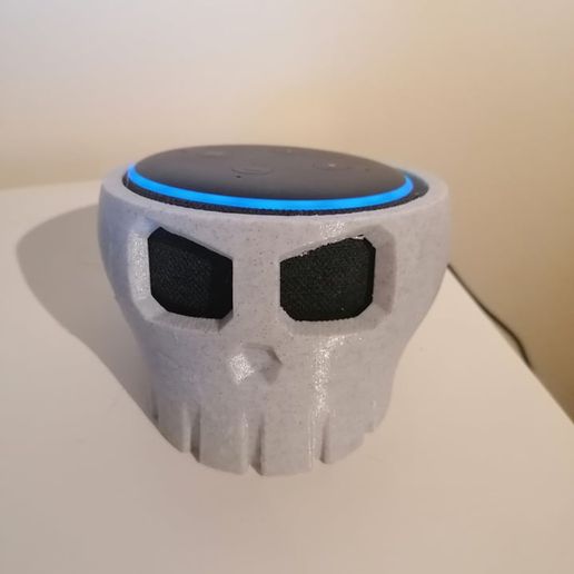 💀 Echo Dot Alexa skull・ arquivo STL para ・Cults