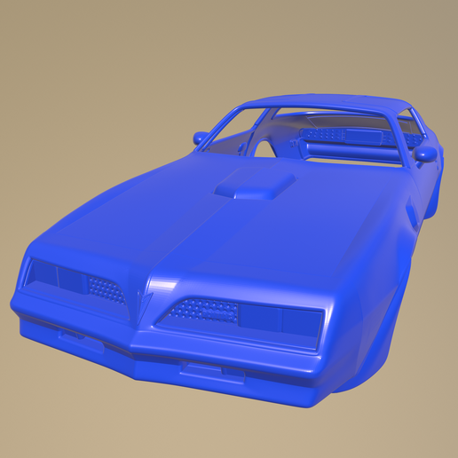 🚗 PONTIAC FIREBIRD TRANS AM 1977 PRINTABLE CAR BODY・ STL File for 3D ...