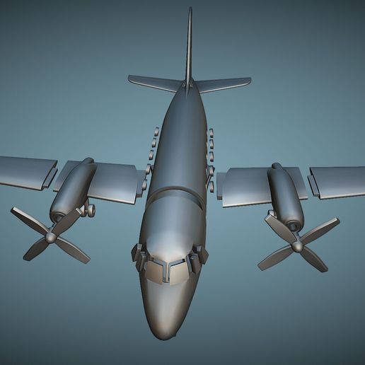 ️ Grumman Gulfstream I G-159 - 1/64 scale・ STL File for 3D printing・Cults