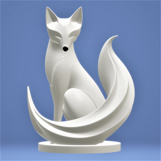 🦊 fox statue・ STL File for 3D printing・Cults