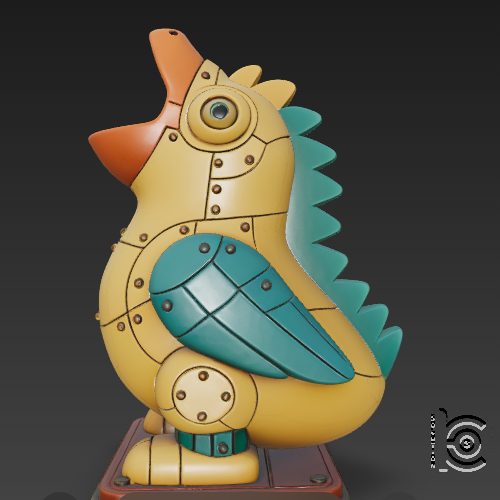 🐓 Clockwork Rooster - 3D model for printing・ STL File for 3D printing・Cults
