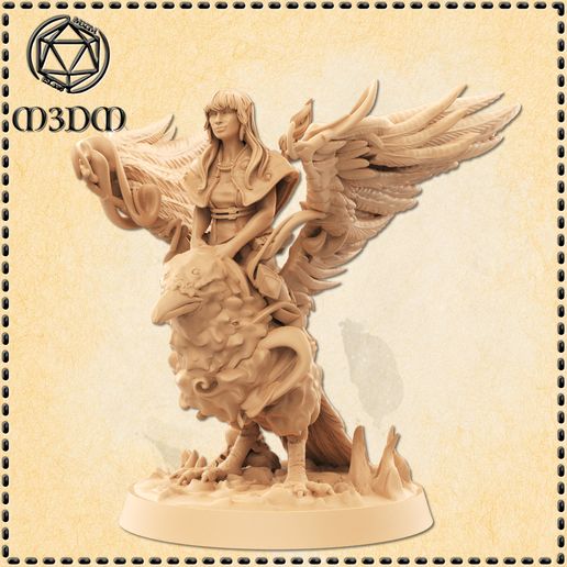 STL file Halfling Warlock Riding an Eldritch Raven 🐦 ・3D printer model ...