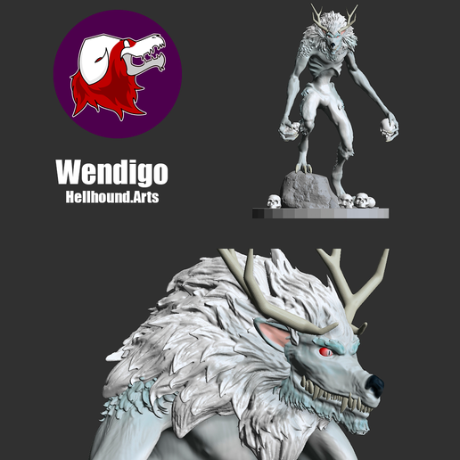 Archivo STL Wendigo - from Hellhound Arts 🧸 ・Modelo para descargar y ...