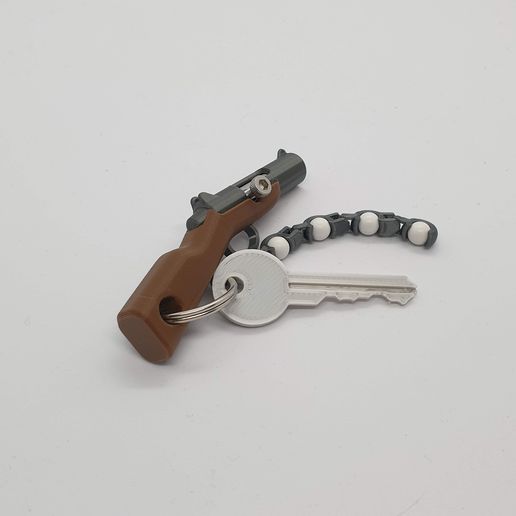 🔩 Bolt Action Rifle Keychain・Free STL File for 3D printing・Cults