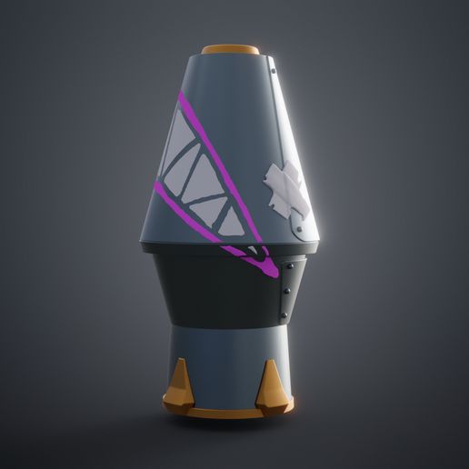 🚀 Arcane Jinx rocket container・Free 3D File for 3D printing・Cults