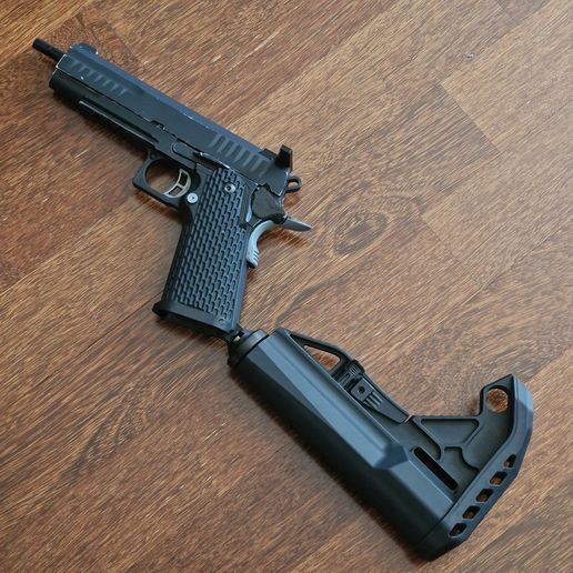 🔫 Hi-capa / SSP5 / SSP1 Pistol Stock Adapter・ STL File for 3D printing ...