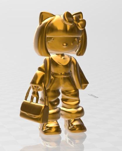 STL file Figurine Hello Kitty 👋 ・3D print design to download・Cults