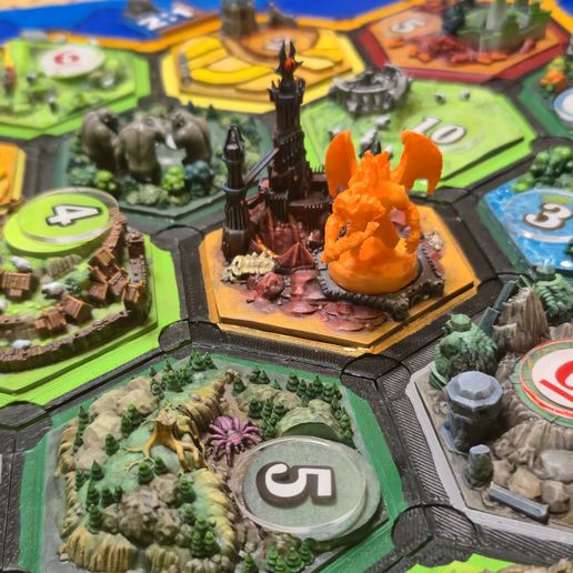 🎲 Balrog ladrón catan ficha・ STL File for 3D printing・Cults