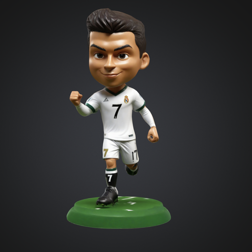 STL file Figure Cristiano Ronaldo Real Madrid ⚽ ・3D printing design to ...