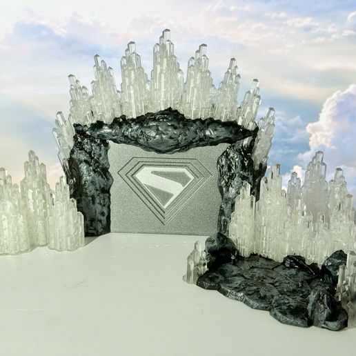 🦸‍♂️ SUPERMAN CRYSTAL BASE・ STL File for 3D printing・Cults