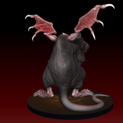 🐀 Demonic rat familiar・Free STL File for ・Cults