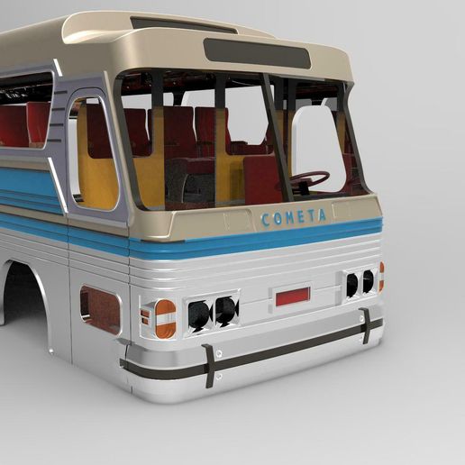 ☄️ Pegaso Comet Bus 1/14 Scale - RC 3D Printable Bus with Realistic ...