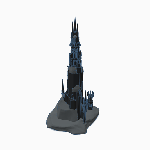 🏰 Fantasy dark tower - castle・ STL File for 3D printing・Cults