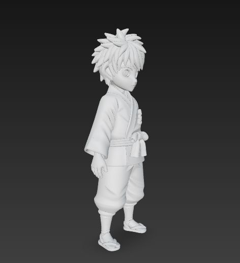 🗡️ Mystic Samurai Apprentice – Traditional Outfit Anime Character 3D ...