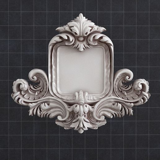 🗿 Baroque pattern・Free STL File for 3D printing・Cults