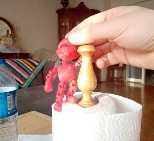 🎲 mario bros flexible articulated・Free STL File for ・Cults