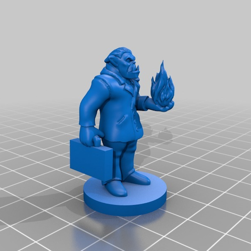 🧙 Orc Street Mage・Free STL File for ・Cults