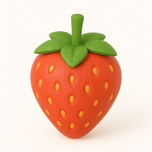 🍓 Strawberry・ STL File for 3D printing・Cults