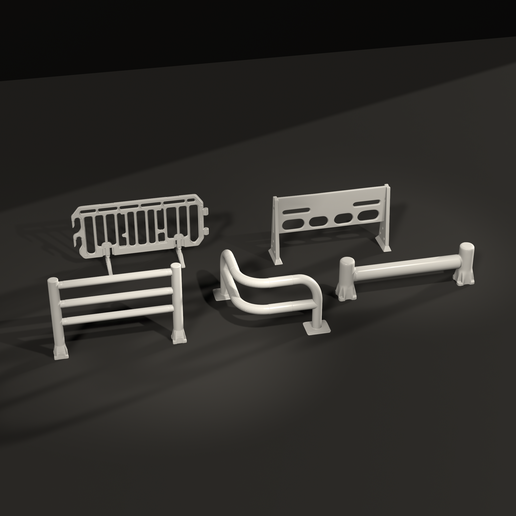 🎲 Modular Industrial Barrier Set – 5 Barriers for Wargames, Games and ...