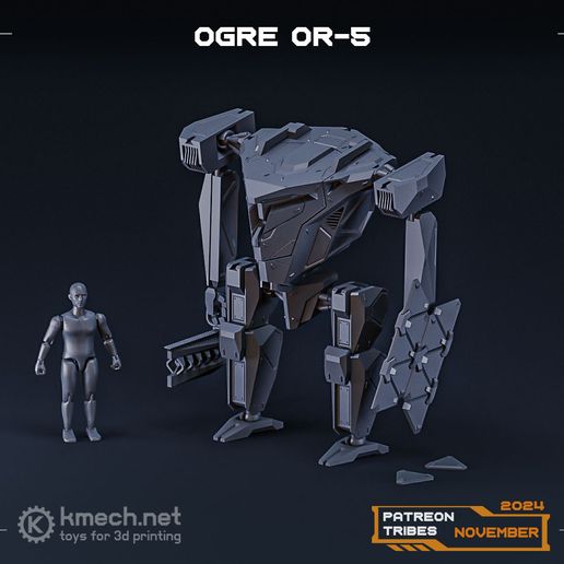👹 OGRE mech・ 3D File for 3D printing・Cults