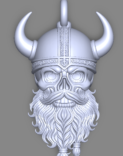 🪓 Viking Skull Keychain – 3D Printable Model・ STL File for 3D printing ...