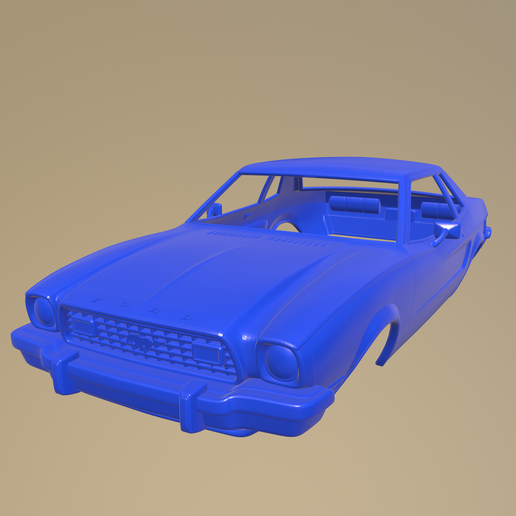 Archivo STL Ford Mustang MkII coupe 1974 carrocería imprimible 🚙 ...