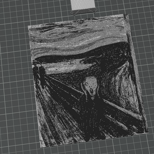 👾 Le Cri de Munch - The Scream - Hueforge・ 3MF File for 3D printing・Cults