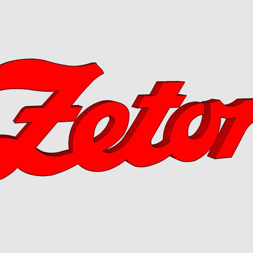 Free STL file Logo Zetor 🚜 ・3D printable model to download・Cults
