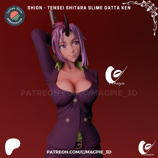 🗿 Shion - Tensei Shitara Slime Datta Ken | Got Reincarnated as a Slime - SFW・ STL File for 3D ...