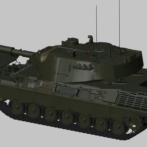 🪖 Leopard1A5・ STL File for 3D printing・Cults