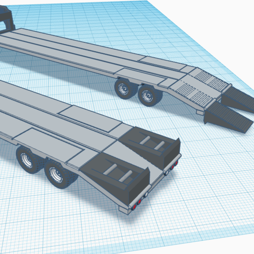 🚐 GOOSENECK FLATBED TRAILER PACKAGE・ STL File for 3D printing・Cults