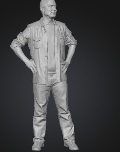 👨‍🦲 Bald Man Hands on Hips STL DoubleG・ STL File for 3D printing・Cults