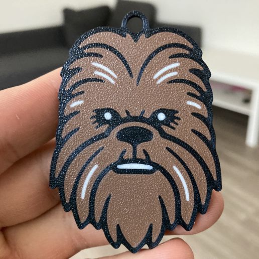 STL file Star Wars Chewbacca keychain ⭐ (3MF)・3D printing template to ...