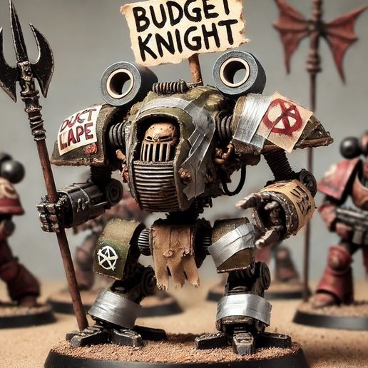 STL file Budget Knight 🎲 ・3D printer design to download・Cults