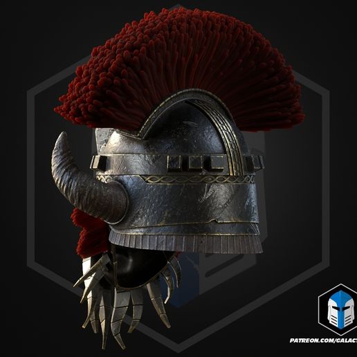 🪖 Caesar's Legion Lacerta Legate Helmet - 3D Print File・ 3D File for 3D ...