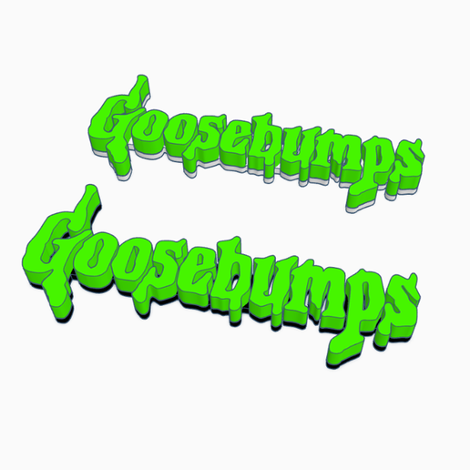 STL file GOOSEBUMPS (90s) Logo Display by MANIACMANCAVE3D 📚 ・3D ...