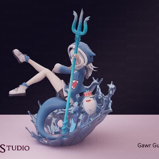 💬 Hololive - Gawr Gura・ 3D File for 3D printing・Cults