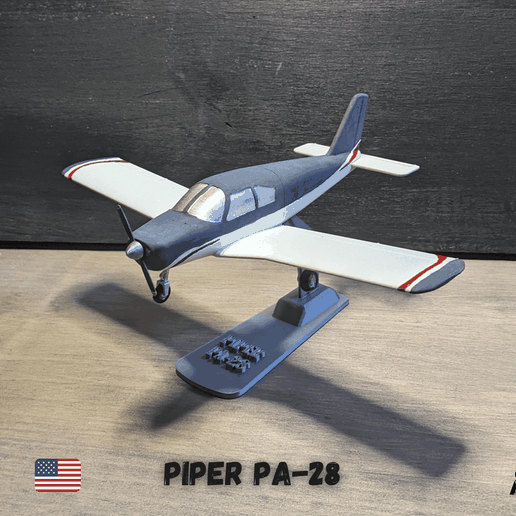 🛩️ Piper PA-28 Cherokee・ STL File for 3D printing・Cults