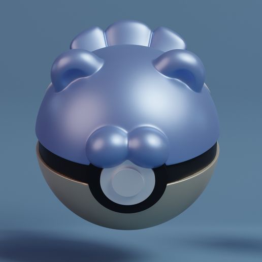 🐉 Pokemon Spheal Pokeball・ STL File for 3D printing・Cults