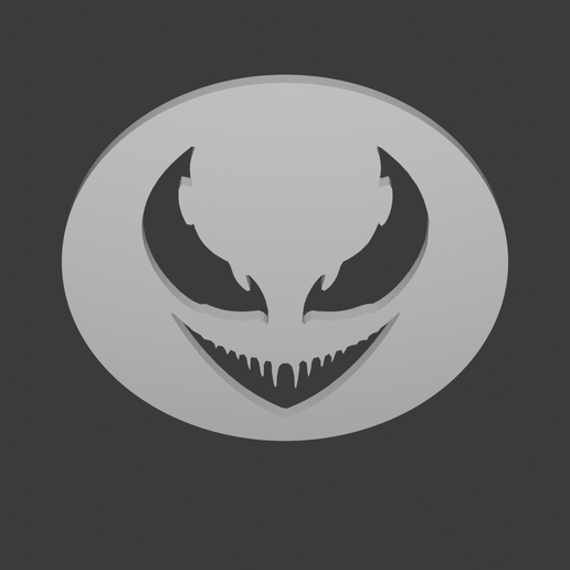 3D file VENOM LOGO STL 🎨 ・Design to download and 3D print・Cults