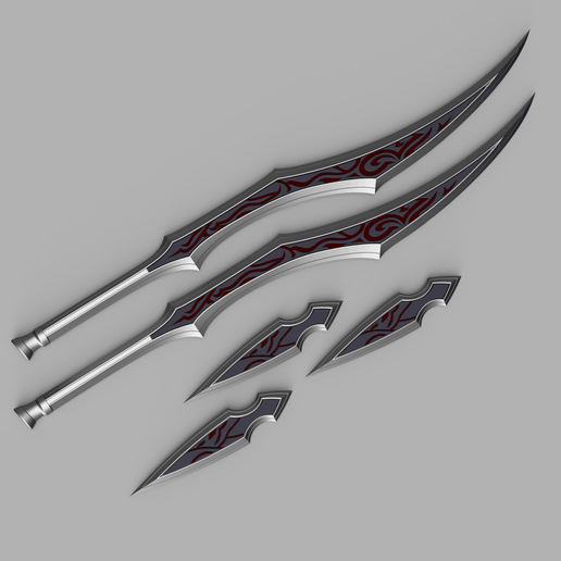 🎭 Katarina's Daggers and Knives・ 3D File for 3D printing・Cults