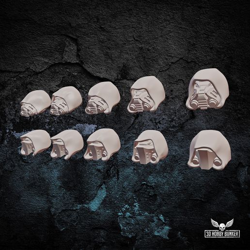 🎲 Hooded Terminator Heads・ 3D File for 3D printing・Cults