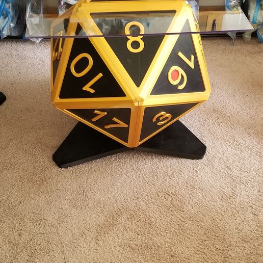 🔚 D20 End Table・ 3D File for 3D printing・Cults