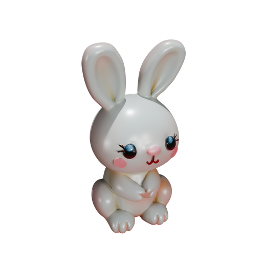 🐇 Bunny Rabbit STL for 3D Printing – Cute Easter Animal Figurine ...
