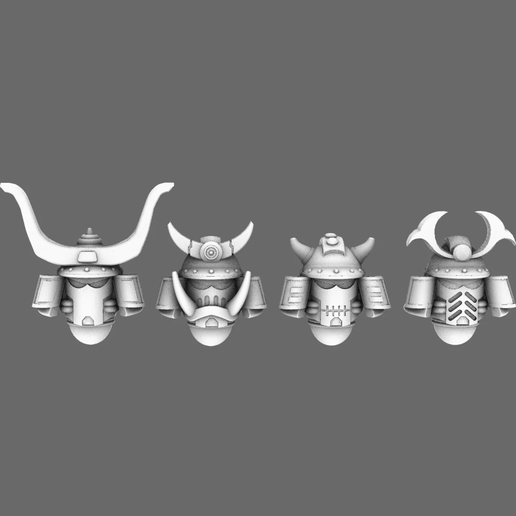 STL file Cyber Samurai V10 Primus Samurai Helmets 🗡️ ・3D printable ...
